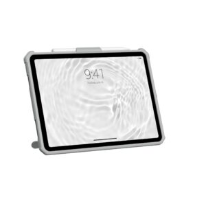 UAG Designed for iPad 10.9” 10th Gen 2022 Case Scout Healthcare White/Gray with Hand Strap, Kickstand Pencil Holder Rugged Lightweight Slim Impact Resistant Protective Folio Cover by URBAN ARMOR GEAR