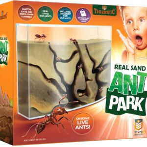 Tigerific Ant Farm for Live Ants - Real Sand Ant Colony Kit for Kids -Fun Science Habitat Set for Children, Watch Ants Dig Tunnels, Carry Sand, Hide and Drag Their Food