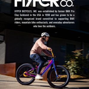 Hyper E-Ride BMX Fat Tire Electric Bike. 250w, 36v Battery, 26 X Inch Fat Tire Ebike with Pedal Assist, Single Speed, Front and Rear Disc Brakes, BMX Frame. Electric Bicycle for Adults. (Jet Fuel)