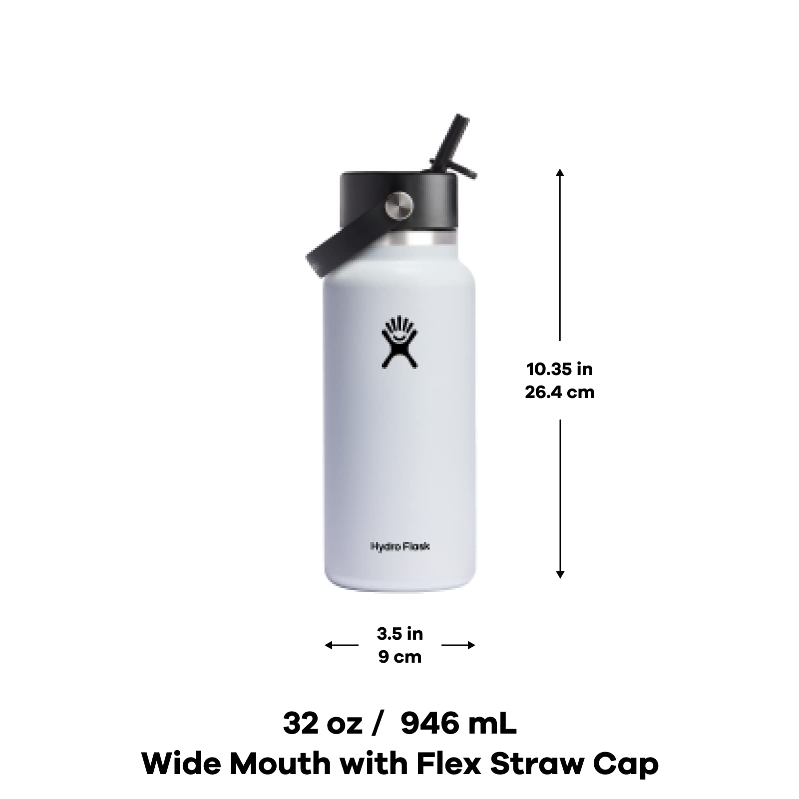 Hydro Flask Wide Flex Straw Cap Indigo 32 Oz