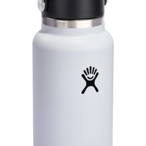 Hydro Flask Wide Flex Straw Cap White 32 Oz