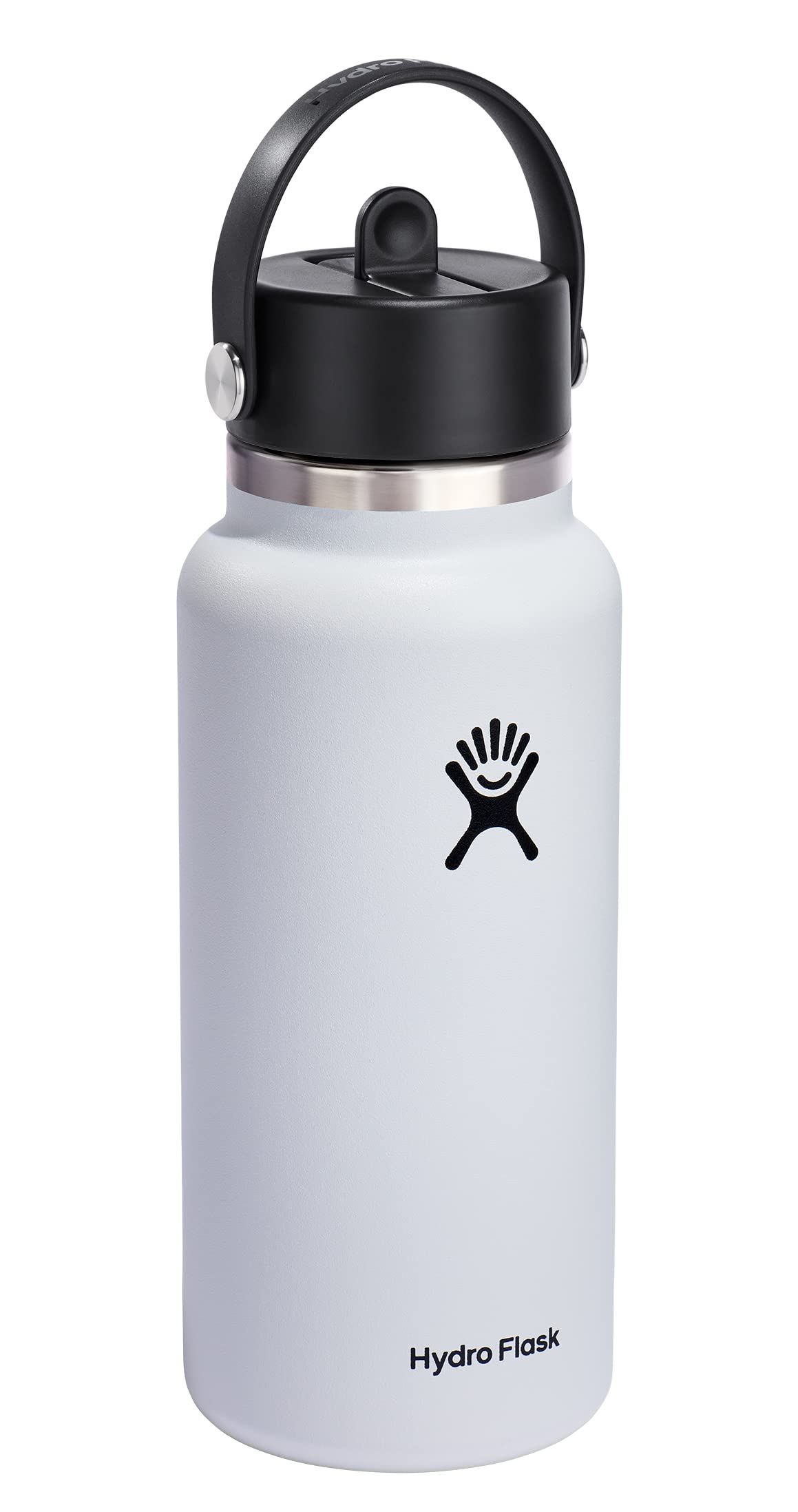 Hydro Flask Wide Flex Straw Cap White 32 Oz