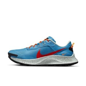 nike mens pegasus trail 3 knit gym running shoes blue 9.5 medium (d)