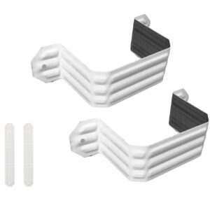 Gutter Downspout Strap downspout offset 3x4， Leader Strap 3x4 rain gutter downspout extension adapter (Leader Strap 3x4-2 pcs)