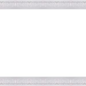 Deco TV Frames -Tuscan Gloss White Compatible ONLY with Samsung The Frame TV (3", Color Chip)