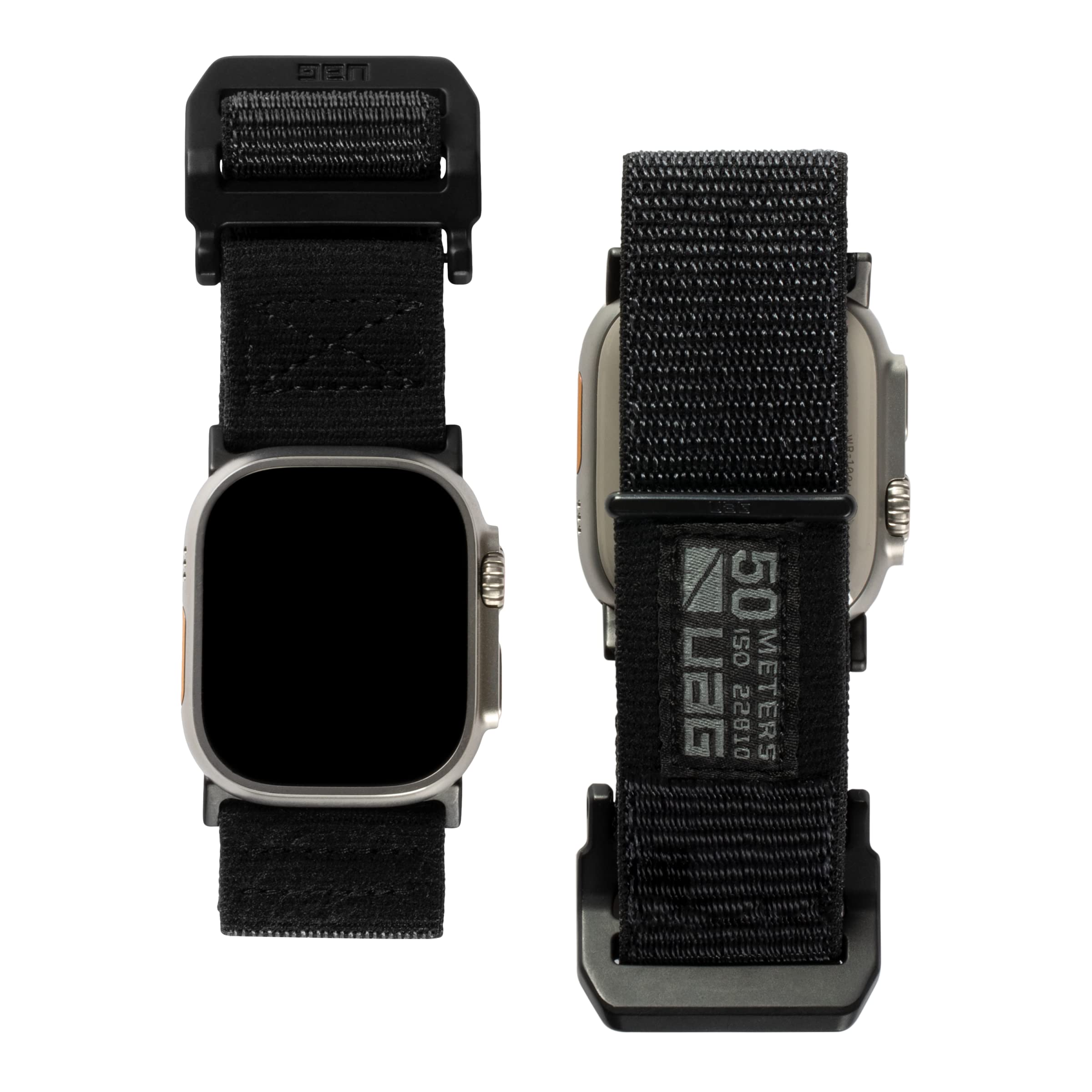 URBAN ARMOR GEAR UAG Compatible with Apple Watch Band 49/45/44/42mm for iWatch Series Ultra 2/9/Ultra/SE 2/8/1-7/SE Active Graphite/Black (New Edition) Sport Adjustable Replacement Strap