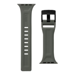 URBAN ARMOR GEAR UAG Compatible with Apple Watch Band 49/45/44/42mm for iWatch Series Ultra 2/9/Ultra/SE2/8/1-7/SE Scout Foliage Green (New Edition) Sweatproof Adjustable Silicone Replacement Strap