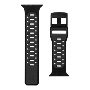 URBAN ARMOR GEAR UAG Compatible with Apple Watch Band 49/45/44/42mm for iWatch Series Ultra 2/9/Ultra/SE2/8/1-7/SE Civilian Graphite/Black (New Edition) Sport Sweatproof Adjustable Replacement Strap