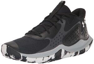 under armour unisex jet '23, (002) black/jet gray/white, 8, us