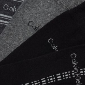 Calvin Klein Men's Dress Socks - Lightweight Cotton Blend Crew Socks (8 Pack), Size 7-12, BlackGrey Multi