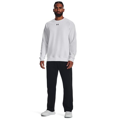 Under Armour Men's Rival Fleece Pants, (001) Black / / White, Large