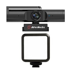 avermedia pw513l 4k ultra hd usb webcam with rgb light, for gaming, streaming and video conferencing. works with obs, zoom, teams and skype. taa/ndaa compliant. [special edition]