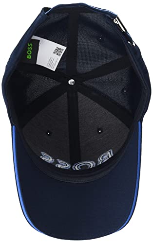 BOSS Men's Technical Pique Logo Cap, Whale Blue, One Size