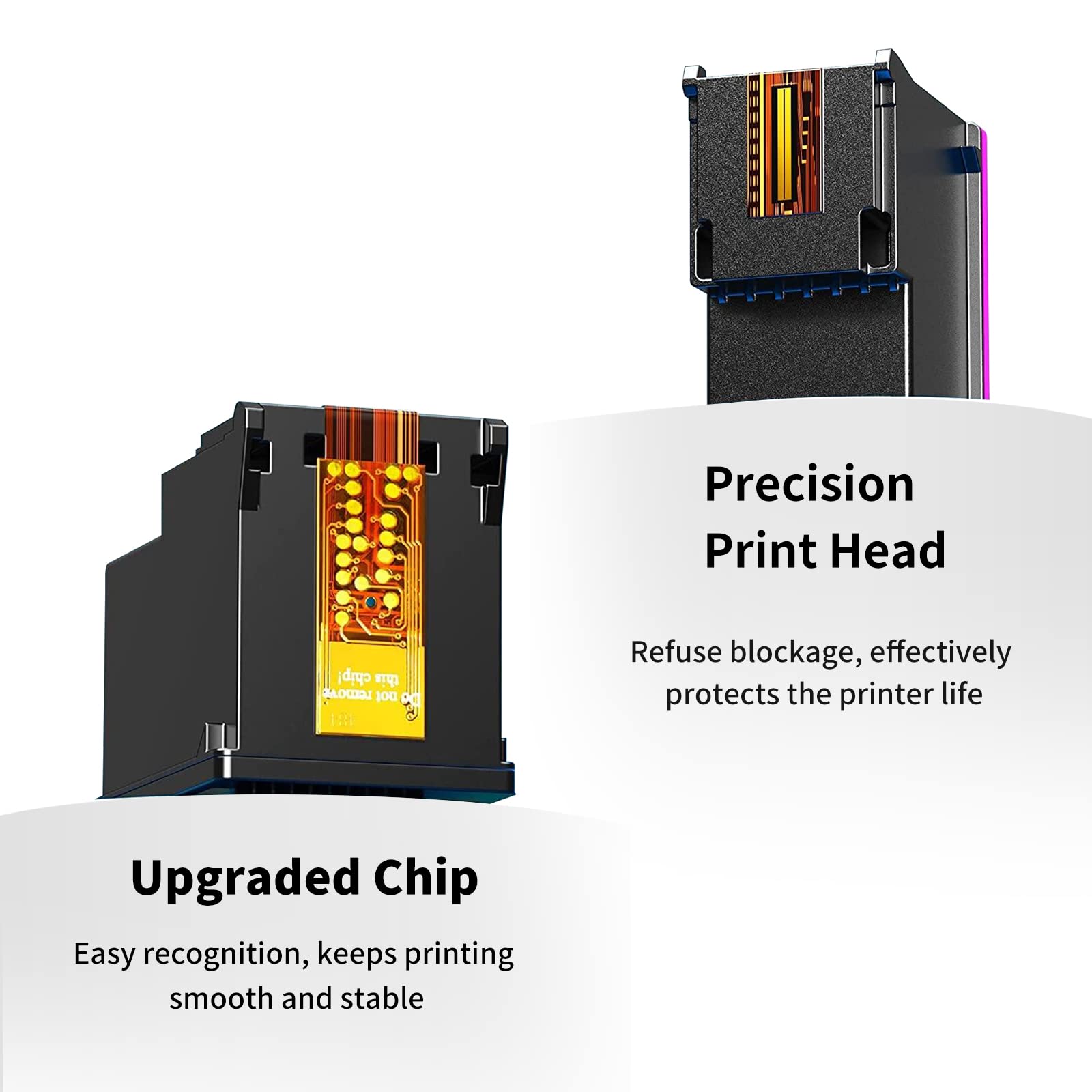 Ubinki Remanufactured Ink Cartridge Replacement for Canon 245XL Color 246XL 245 246 CL246 XL(Tricolor,2 Pack) to MX490 MX492 MG2522 TS3100 TS3122 TS3300 TS3322 TS3320 TR4500 TR4520 TR4522 Printer