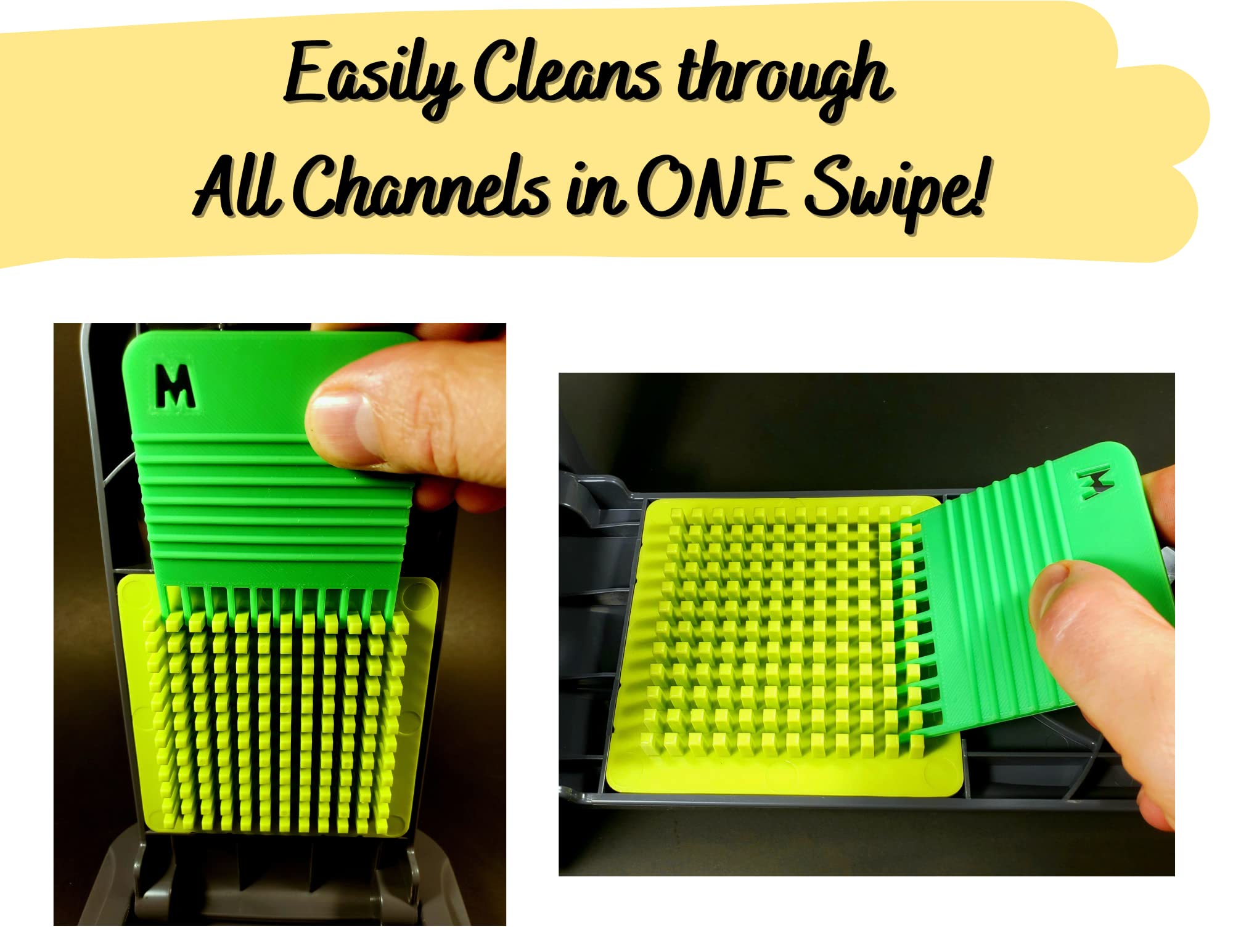 Vegetable Chopper Cleaning Tool 2 PACK - 3D Printed Cleaner Tool Rake for Mueller Vegetable Chopper