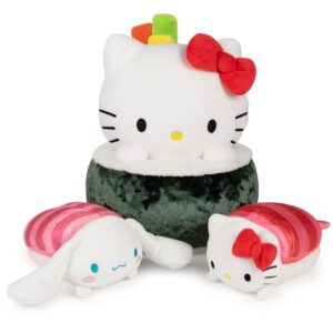 GUND Sanrio Hello Kitty Sushi Plush, Premium Stuffed Animal for Ages 1 and Up, Green/White, 10”