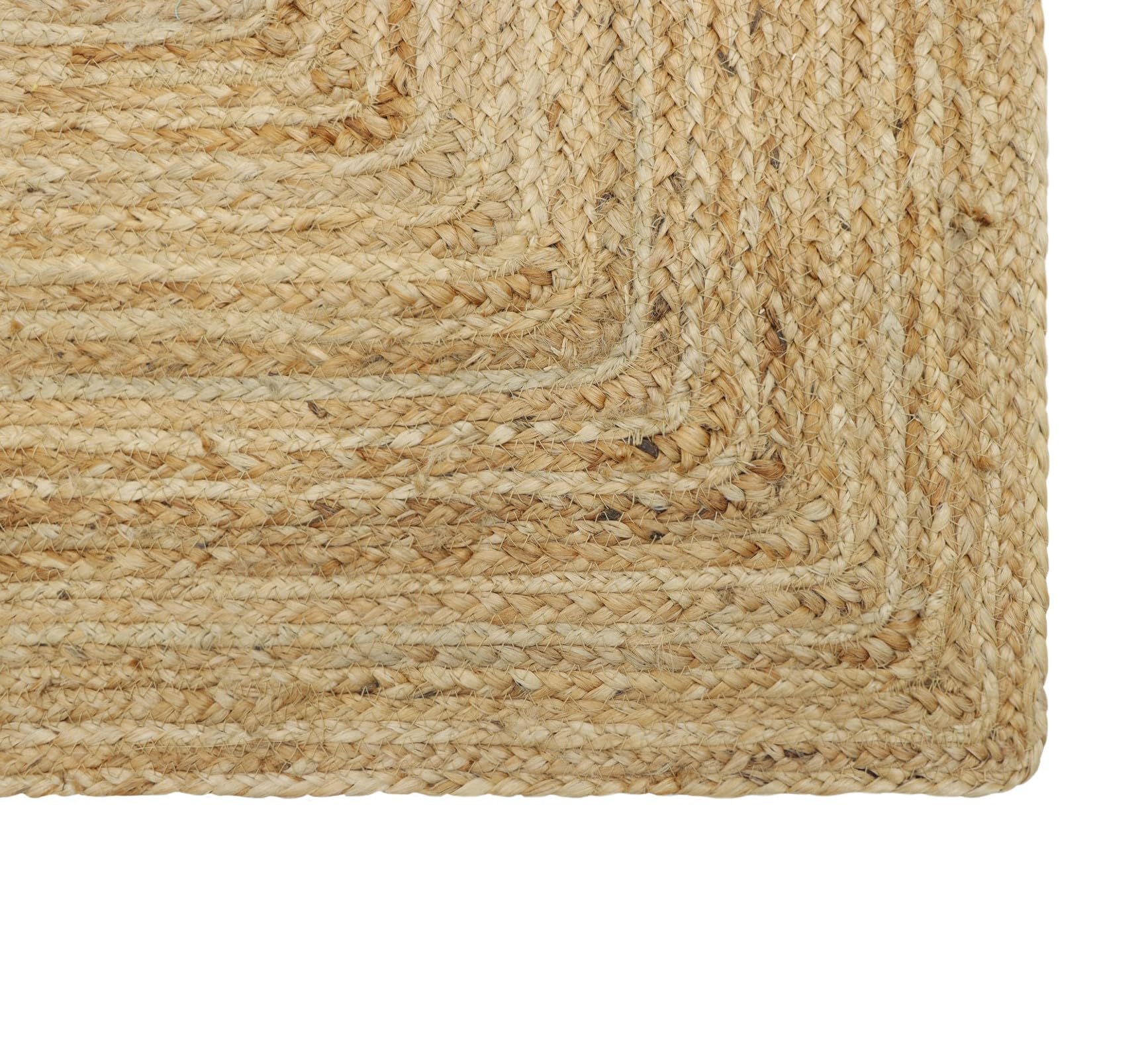 COTTON CRAFT Braided Jute Area Rug - 100% Jute Handspun Chunky Textured Neutral Reversible Rug - Throw Rug - Accent Rug Carpet - Rustic Farmhouse Entryway Living Room Bedroom Décor - 22 x 34 - Natural