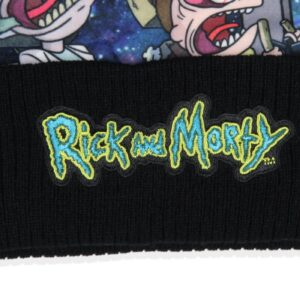 Rick And Morty Spaceship G-Force Embroidered Cuffed Pom Beanie Hat