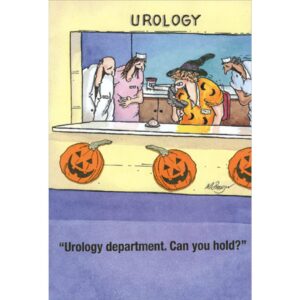 recycled paper greetings urology department can you hold john mcpherson funny / humorous halloween card