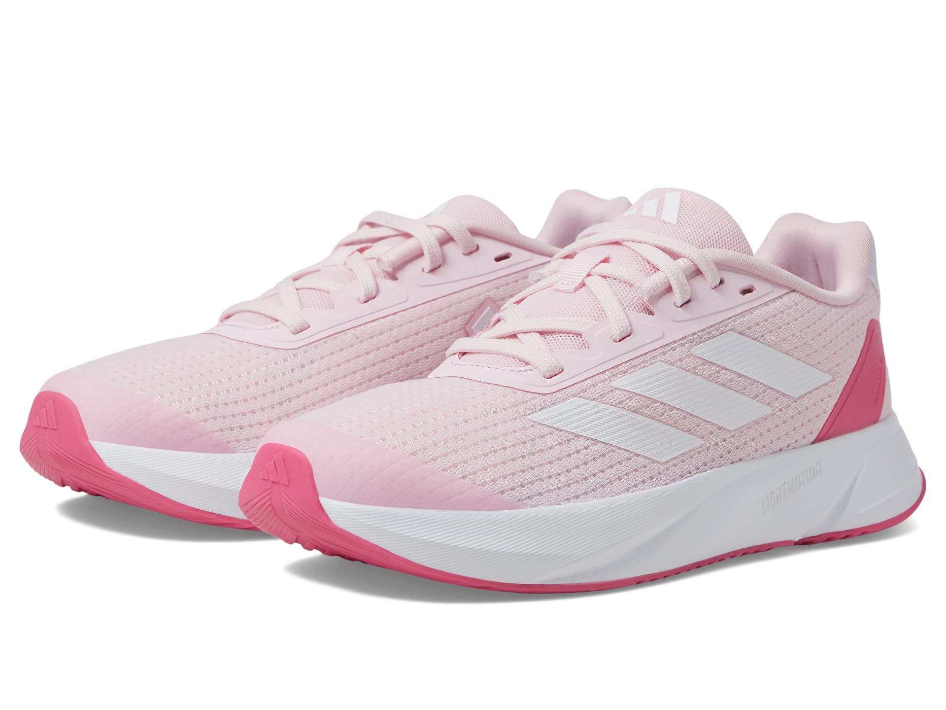 adidas Duramo SL Sneaker, Clear Pink/White/Pink Fusion, 11.5 US Unisex little kid