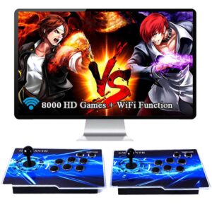 gwalsnth 8000 games in 1 pandora's box with wifi arcade game console, 3d games,1280x720 full hd,support 4 players,search/hide/save/load/pause games …