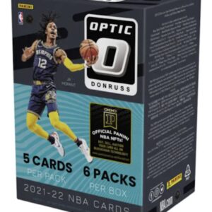 2021-2022 Panini Donruss Optic Factory Sealed Blaster Box - 30 Trading Cards Per Box