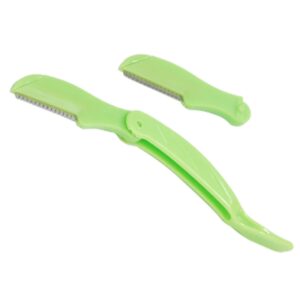 qtqgoitem green lady folding eyebrow shaver with extra blade (model: cdb 631 06d c0b 7af)