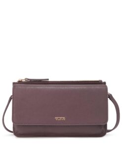 tumi - belden slg wallet crossbody - dark mauve