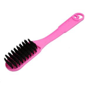 qtqgoitem multifunction home car carpet chair plastic cleaning brush pink black 7.9" (model: 341 6f3 a3c cdb bd4)