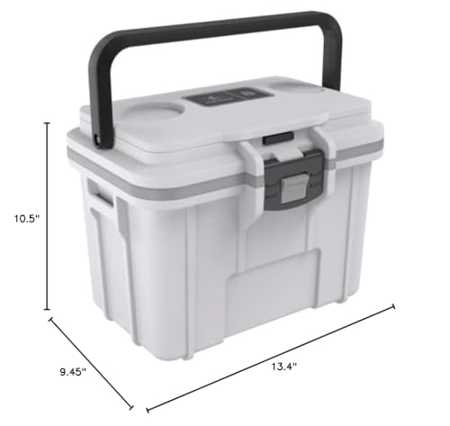 Pelican 8 Quart Personal Lunch Box Cooler (White/Gray)