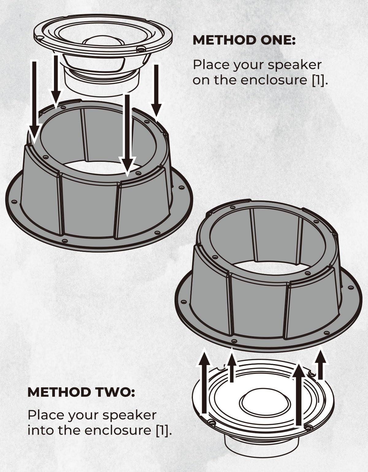 KEMIMOTO 2PCS 6.5 Inch Speaker Pods, Universal Angled Boxes Enclosures for 6.5" Speakers Compatible with UTVs, RVs, Cars, Boats, Trunks, Trailers - 9.56 Inch Surface Mount