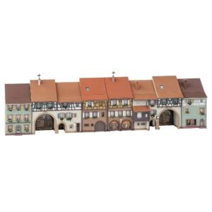 faller 232174 n scale 1:160 kit of 6 old-town relief houses - new