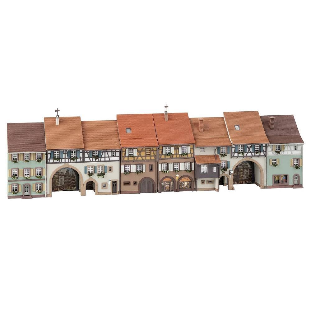 Faller 232174 N scale 1:160 Kit of 6 Old-Town Relief houses - NEW