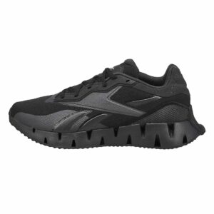 reebok unisex zig dynamica 4 sneaker, black/pure grey, 10 us men