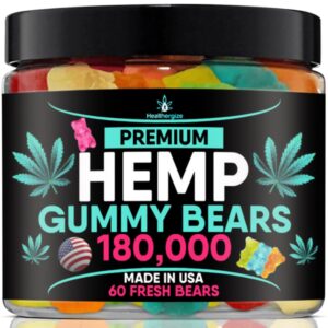 healthergize hеmр gummies bears-great for sleep, joints, relax, calm, muscles, discomfort, skin-natural hemp gummy bears-variety of fun fruity flavors-natural hеmр party-made in usa