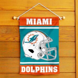 Miami Dolphins Helmet Double Sided Garden Banner Flag