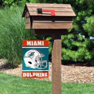 Miami Dolphins Helmet Double Sided Garden Banner Flag