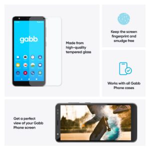 Gabb Authentic Screen Protector for Gabb Phone - Durable Scratch-Resistant Tempered Glass, Shield, Ultra Thin, Easy Install, HD Clarity & Touch Response, Phone Accessories - 1 Protector