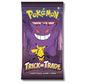 pokemon 2023 trick or trade gengar & pikachu | mini booster pack