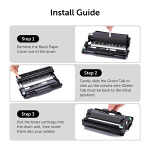 DR630 Drum Unit High Yield Compatible for Brother DR 630 DR-630 Replacement for HL-L2300D HL-L2320D HL-L2340DW HL-L2360DW HL-L2380DW MFC-L2700DW MFC-L2720DW DCP-L2520DW DCP-L2540DW (2 Pack, NOT Toner)