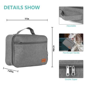 kissleaf Lunch Box for Men Women Insulated Lunch Bag Reusable Lunch Box for Office Work School Leakproof Freezable Cooler Lunch Box for Kids Lunch Bag for Adults