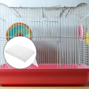 POPETPOP 100 Pieces Cage Liners for Birds, Bird Cage Liner Papers, Bird Cages Cushion Pad for Parrot, Parakeet, Conure, Cockatiel Cages Reptile Aquariums Dog Kennel