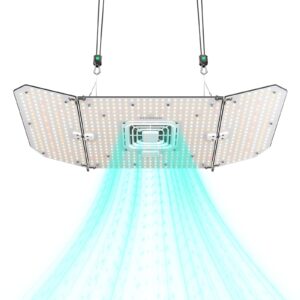 vivosun aerolight wing aw200se, led grow light 200w with integrated circulation fan, compatible with app, used with growhub controller e42a/e25 to achieve more functions for 4x2/3x3 grow tent