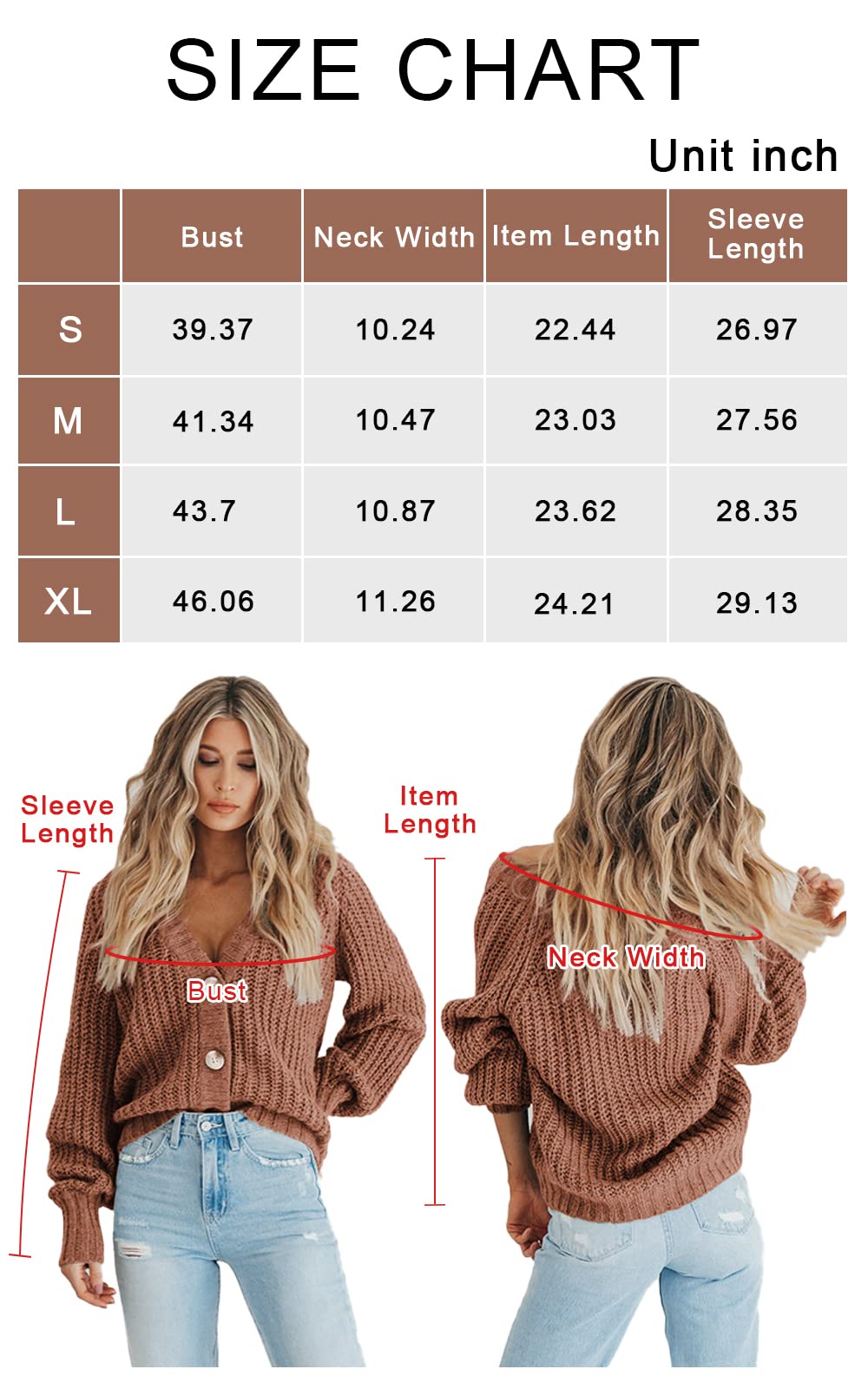 PRETTYGARDEN Solid Color Casual Womens Fall Fashion 2023 Open Front Short Chunky Cardigan Sweaters for Women Soft Outwear (Coffee,Small)