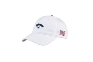 callaway golf heritage collection headwear (os, white/navy/red)