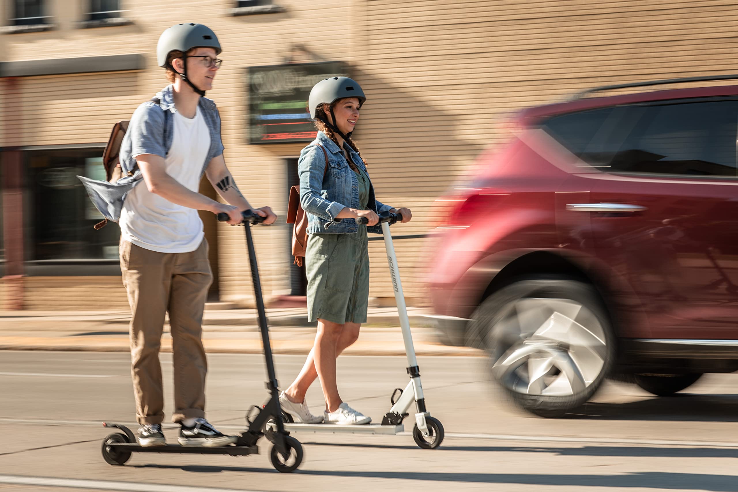 Schwinn Tone 3 Mens and Womens Electric Scooter, Fits Youth/Adult Riders Ages 13+, Max Rider Weight 175lbs, Max Speed of 15MPH, Lightweight, Folding, Locking Aluminum Frame, Black