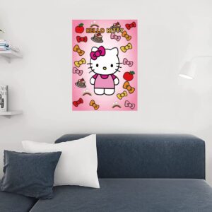 Hello Kitty Party Supplies Decorations, Pin The Bow on HelloKitty, Birthday Party Pin Game, Large Poster for Hello Kitty Birthday Party Supplies