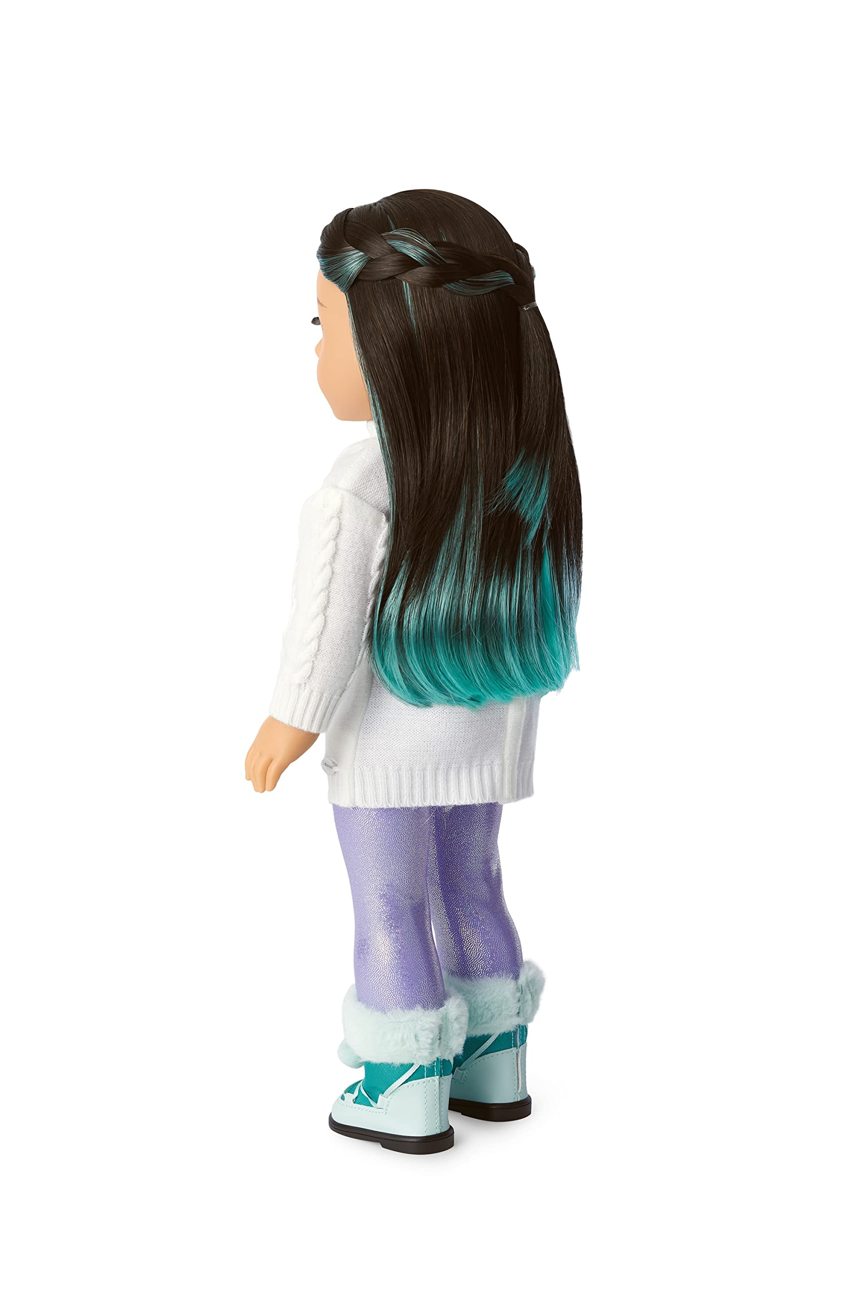 American Girl Corinne Tan Girl of the Year 2022 18-inch Doll and Book with Sweater, Leggings, and Boots, For Ages 8+