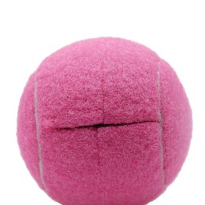 ZHUOKECE 4 PCS Precut Walker Tennis Balls for Furniture Legs Floor Protection, Heavy Duty Long Lasting Felt Pad Glide Coverings (Pink)