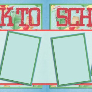 Back to School - Premade Scrapbook Pages - EZ Layout 6224